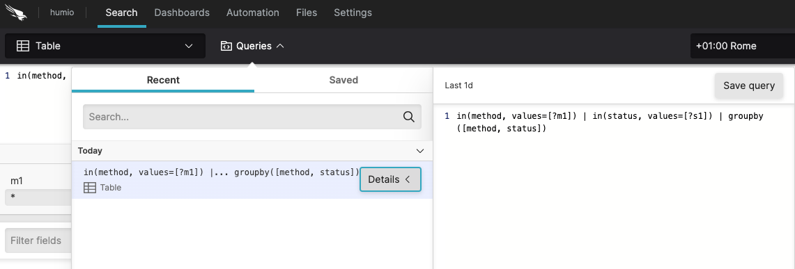 Managing Queries | Data Analysis 1.190.0-1.195.0 | LogScale Documentation