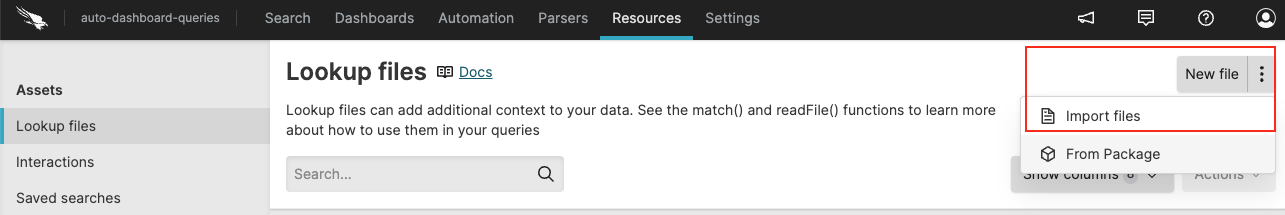 Lookup Files | Data Analysis 1.214.0-1.227.0 | LogScale Documentation